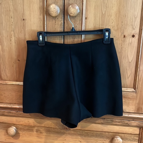 Zara | Skirts | Beautiful Zara Black Suede Skort | Poshmark